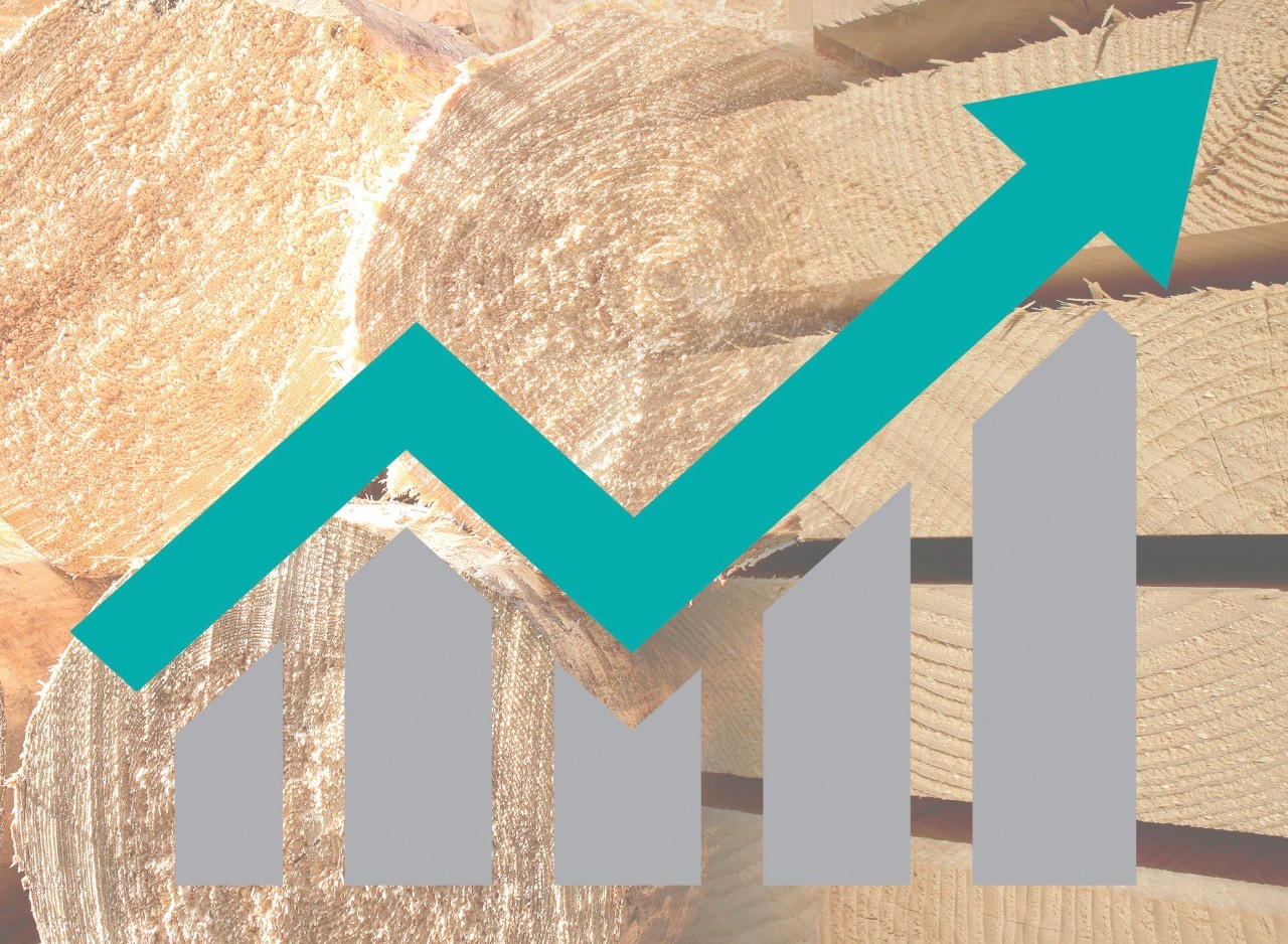 Log and lumber price indices with similar increases