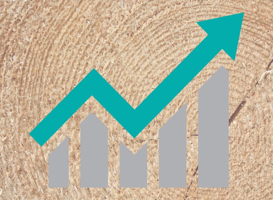 Log price going up since the autumn of 2023
