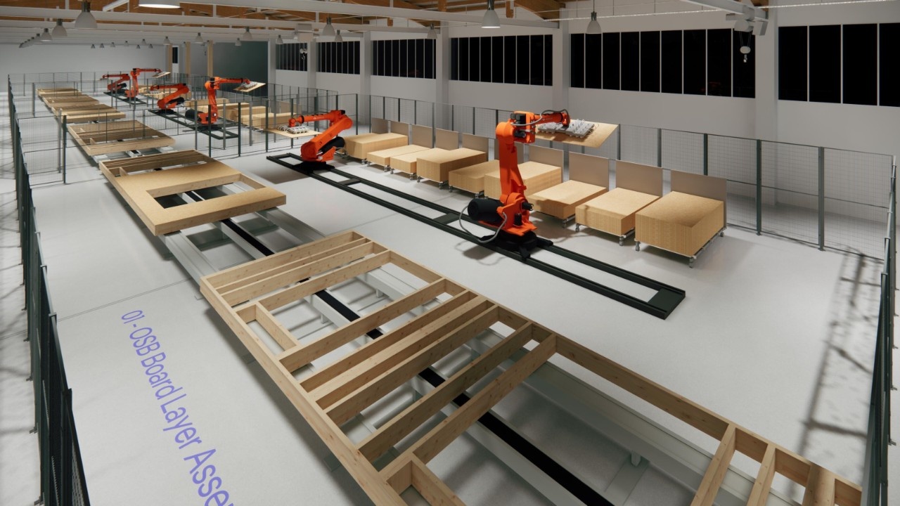 45 robots for 3500 housing units per year