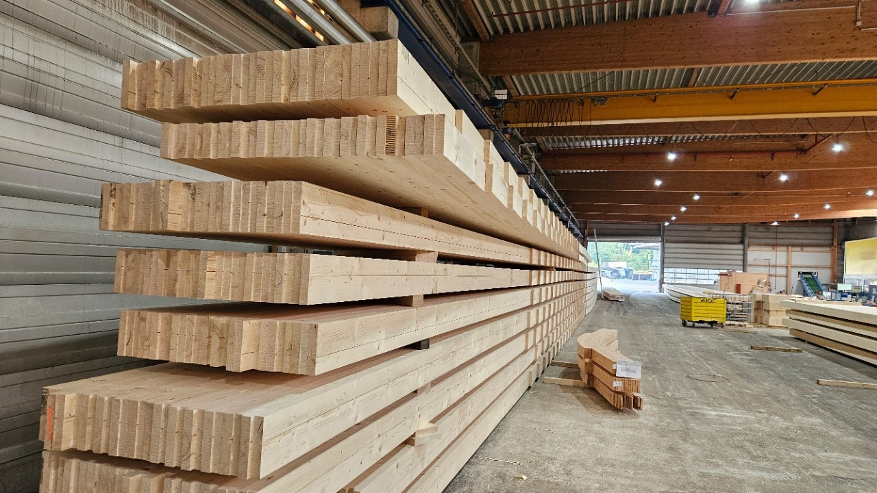 Increase in laminated timber exports