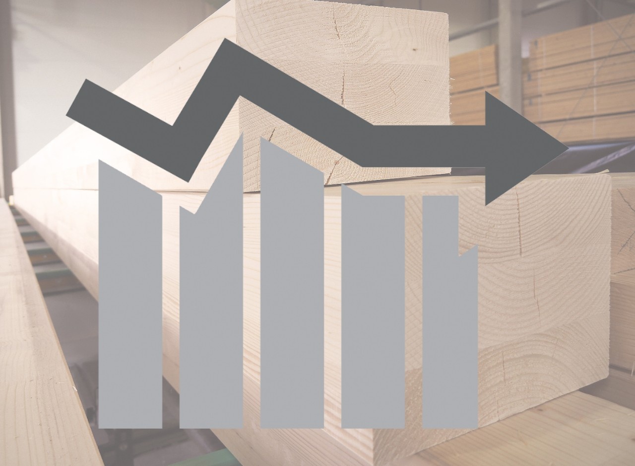 Laminated timber exports with a slight increase